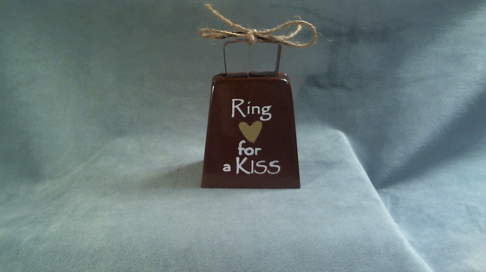 Cowbell Brown, Wedding Bells, Kissing Bells, Wedding Favor, Ring for a ...