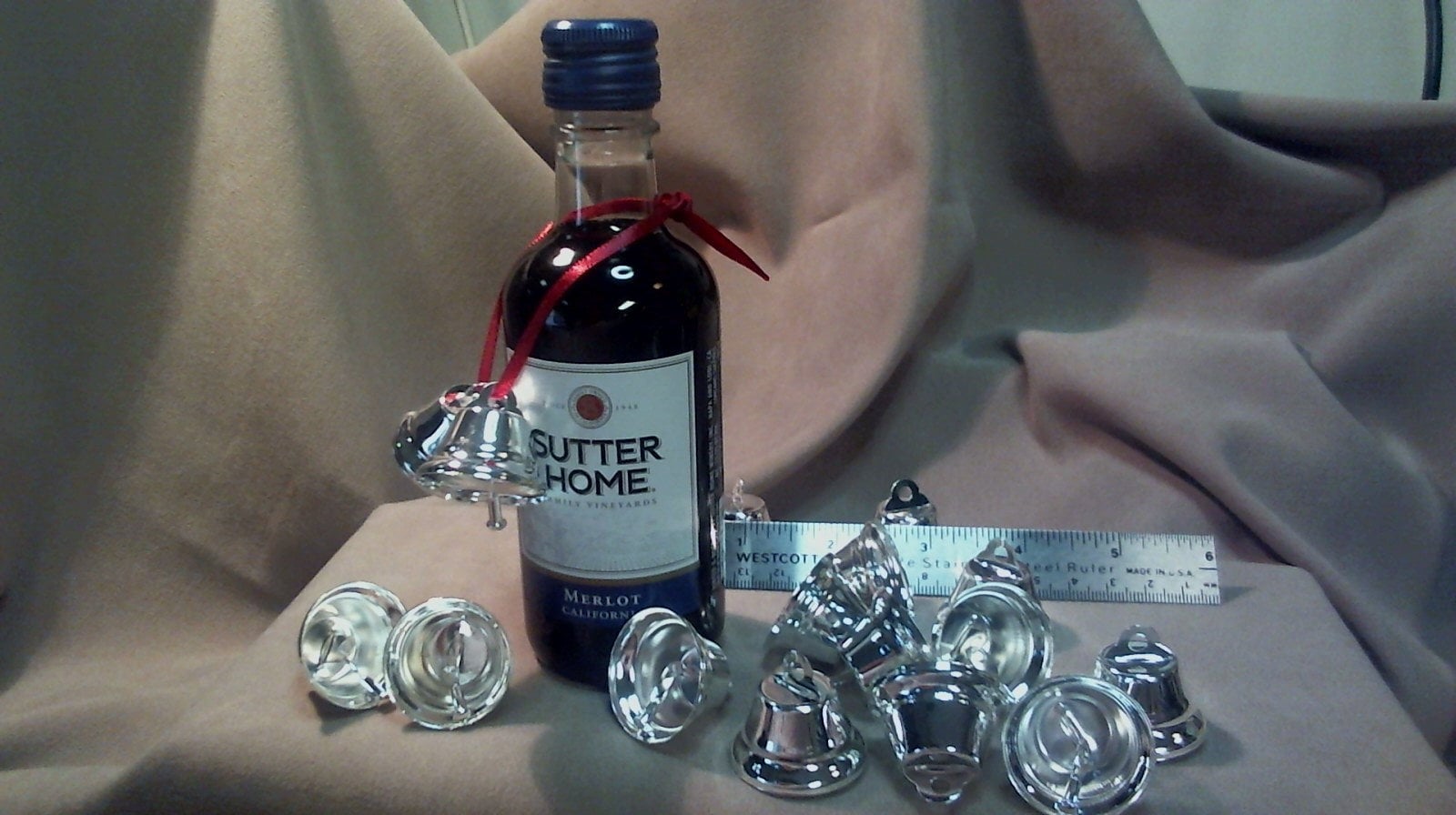 50 Pieces - Small Silver Bells, Bells for Crafting, Wedding Bells ...