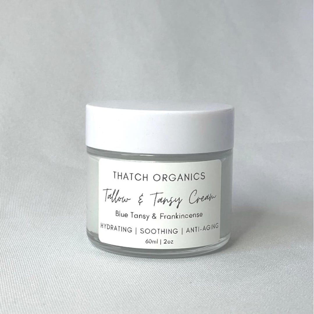 Organic Blue Tansy Whipped Tallow Cream | Blue Tansy + Frankincense ...