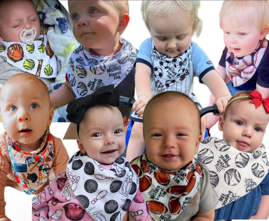 Football Reversible Drool Bib, Baseball Baby Shower, Sports Baby ...