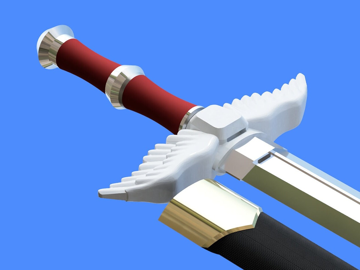 Dungeon Meshi Laios Kensuke Cosplay Sword 3D Model for Printing - Etsy