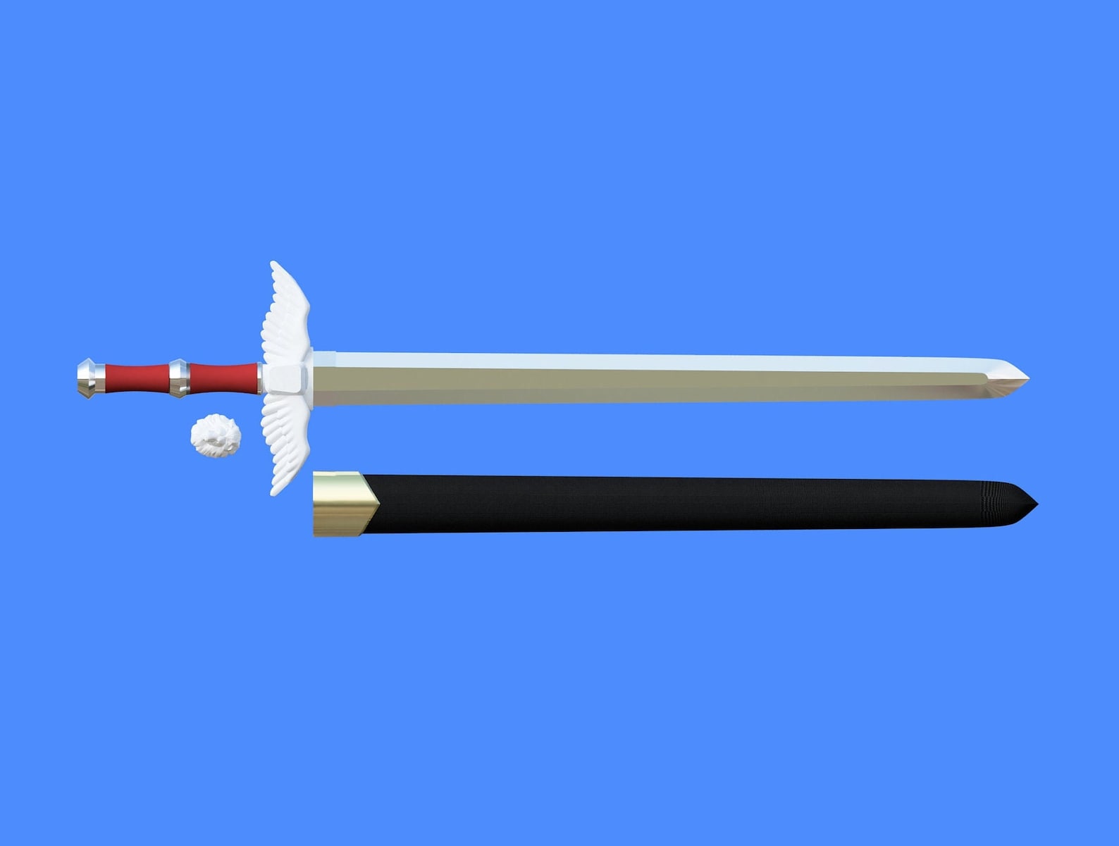 Dungeon Meshi Laios Kensuke Cosplay Sword 3D Model for Printing - Etsy