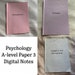 Paper 3 Psychology A-level AQA Digital Notes - Instant Download - Etsy