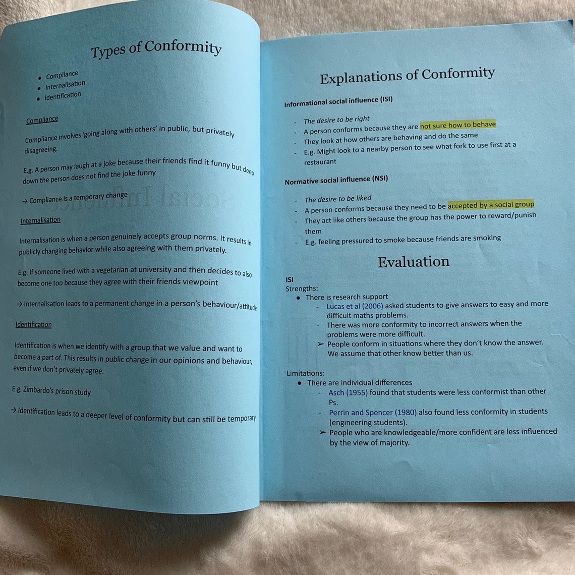 Paper 1 and Paper 2 Psychology A-level AQA Digital Notes - Instant ...