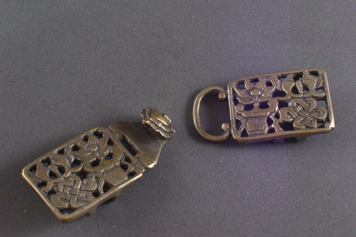 SALE Antique Chinese Silver Belt Buckle Qing Dynasty - Etsy Norway