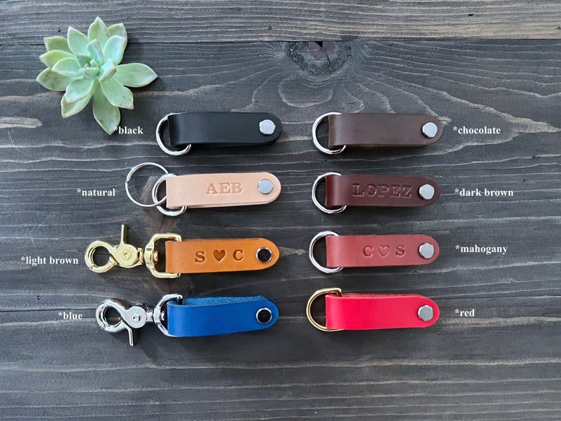 Natural Leather Key Chain Leather Key Organizer Gifts for - Etsy