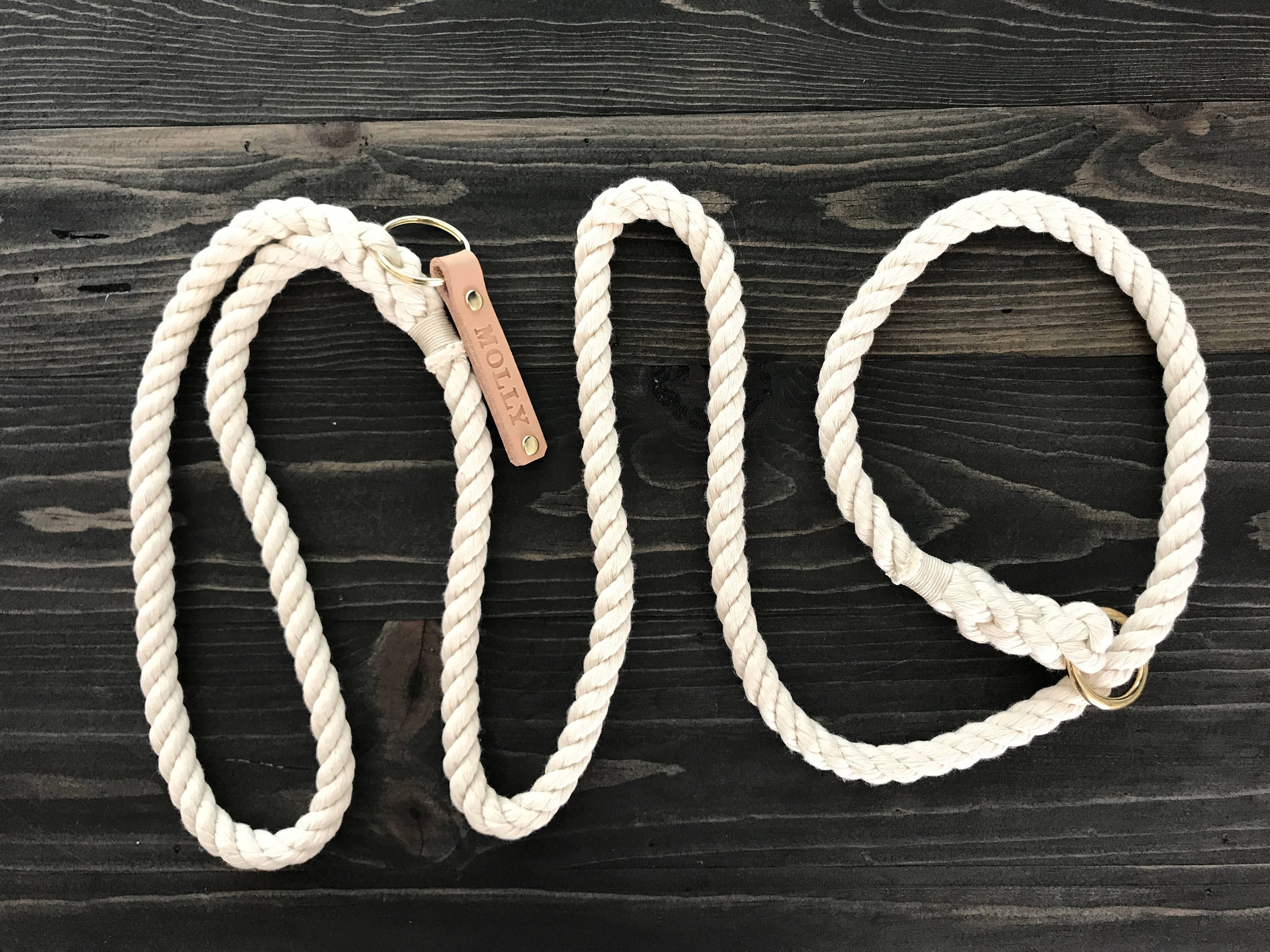 Ivory Slip Dog Leash Dog Slip Lead Leash Rope Dog Leash - Etsy