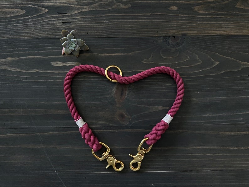 Solid Two Dog Coupler, Double Dog Leash, Leash Coupler, Rope Coupler ...