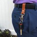 Personalized Leather Belt Loop Hook Keychain, Leather Key Holder ...