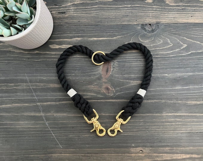 Solid Two Dog Coupler, Double Dog Leash, Leash Coupler, Rope Coupler ...