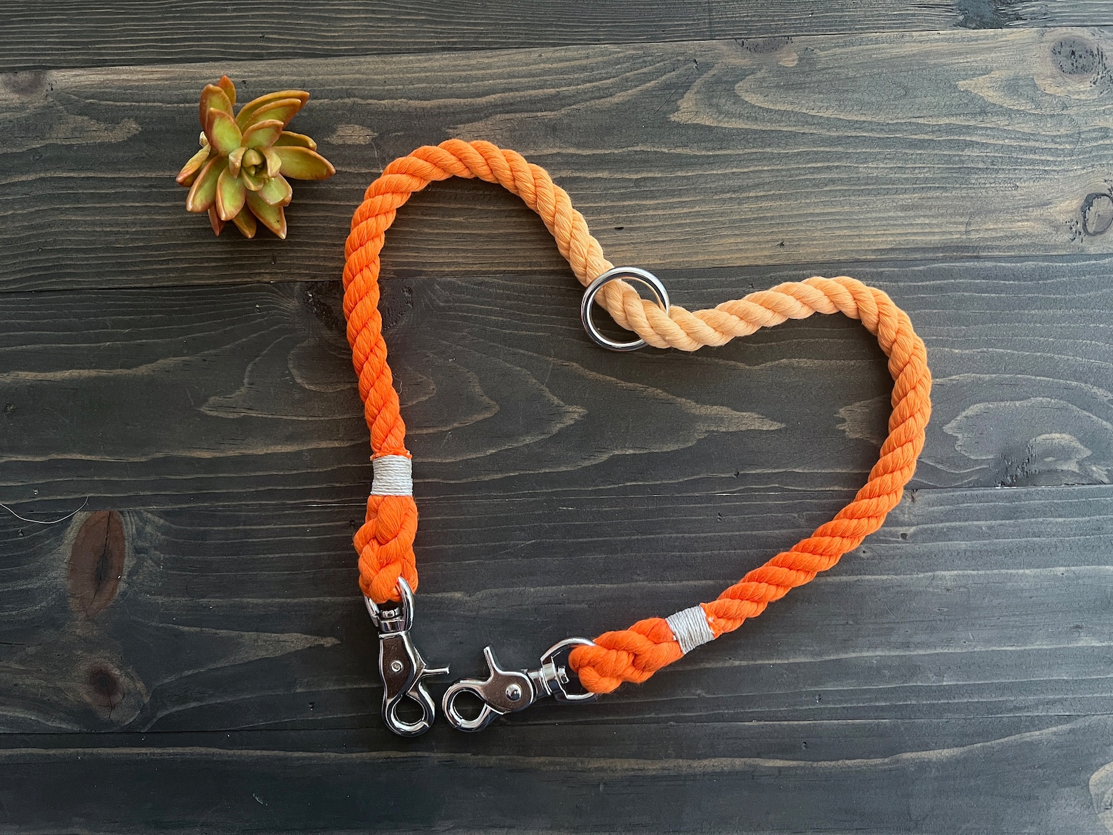 Ombre Two Dog Coupler Double Dog Leash Leash Coupler Rope - Etsy