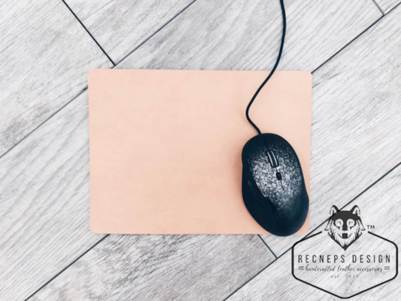 Natural Leather Mouse Pad, Minimal Mouse Pad, Minimal Leather Mouse Pad ...