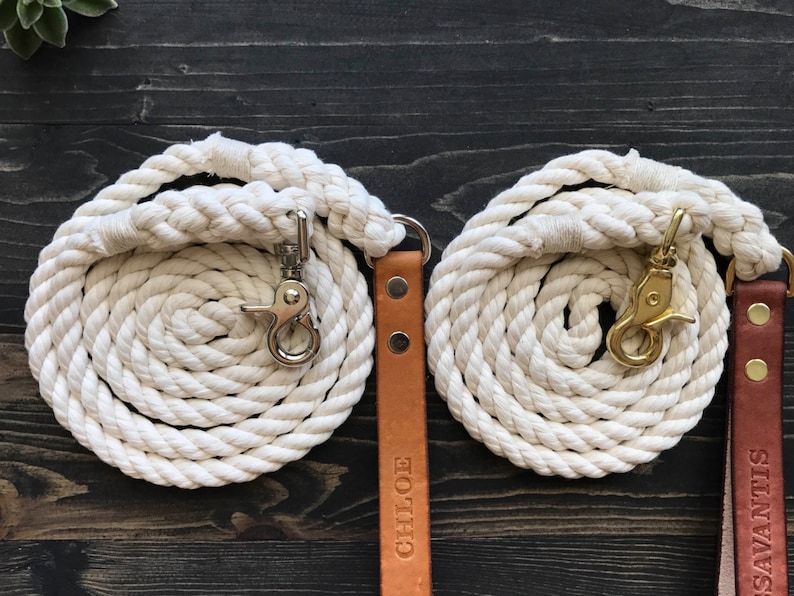 Ivory Rope Dog Leash Dog Leash Rope Dog Leash Luxury Dog - Etsy
