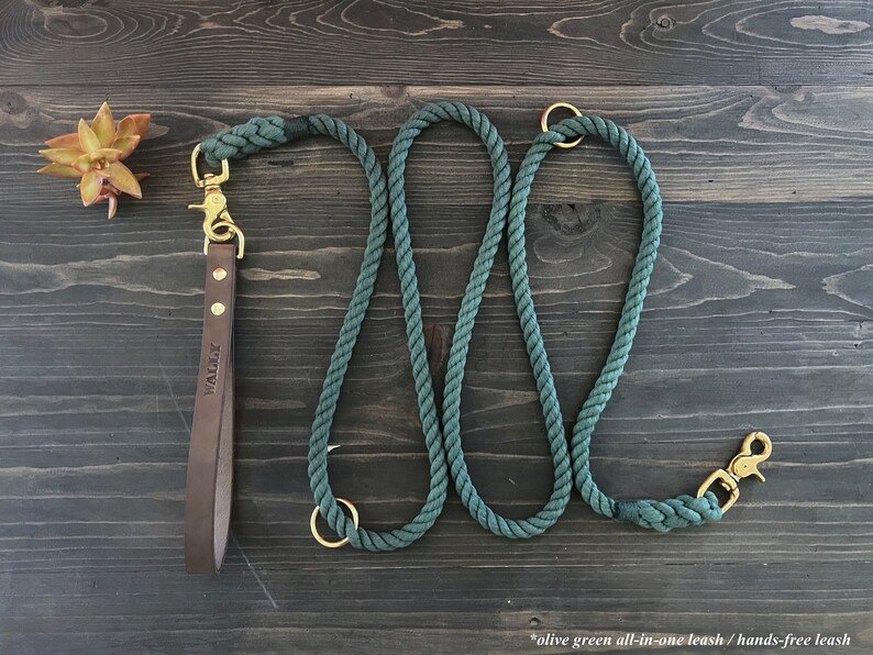 Solid Two Dog Coupler, Double Dog Leash, Leash Coupler, Rope Coupler ...