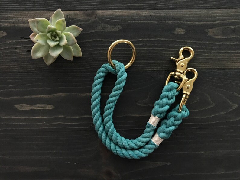 Solid Two Dog Coupler, Double Dog Leash, Leash Coupler, Rope Coupler ...