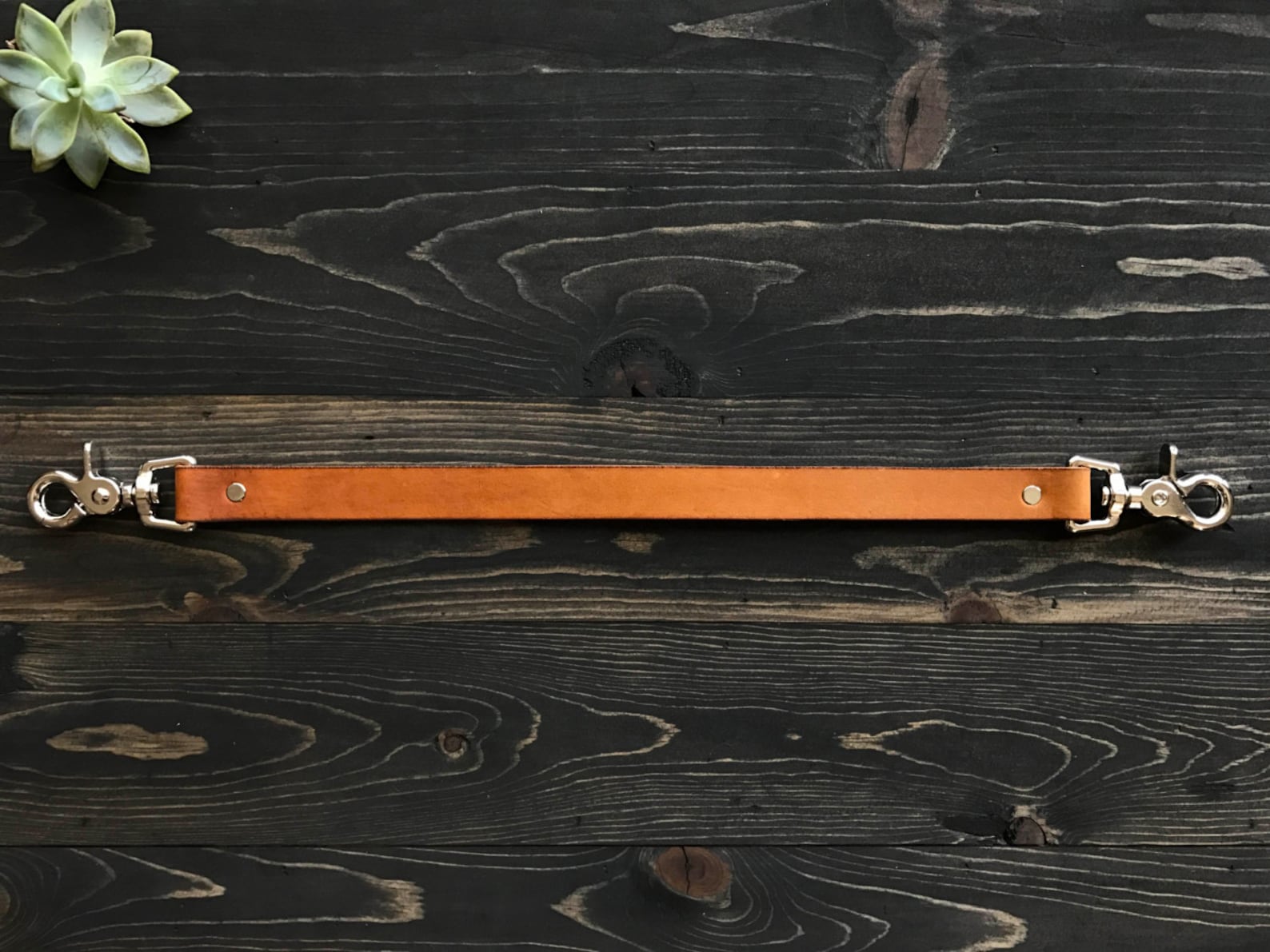 Leather Wallet Chain With Trigger Snap Leather Chain for - Etsy