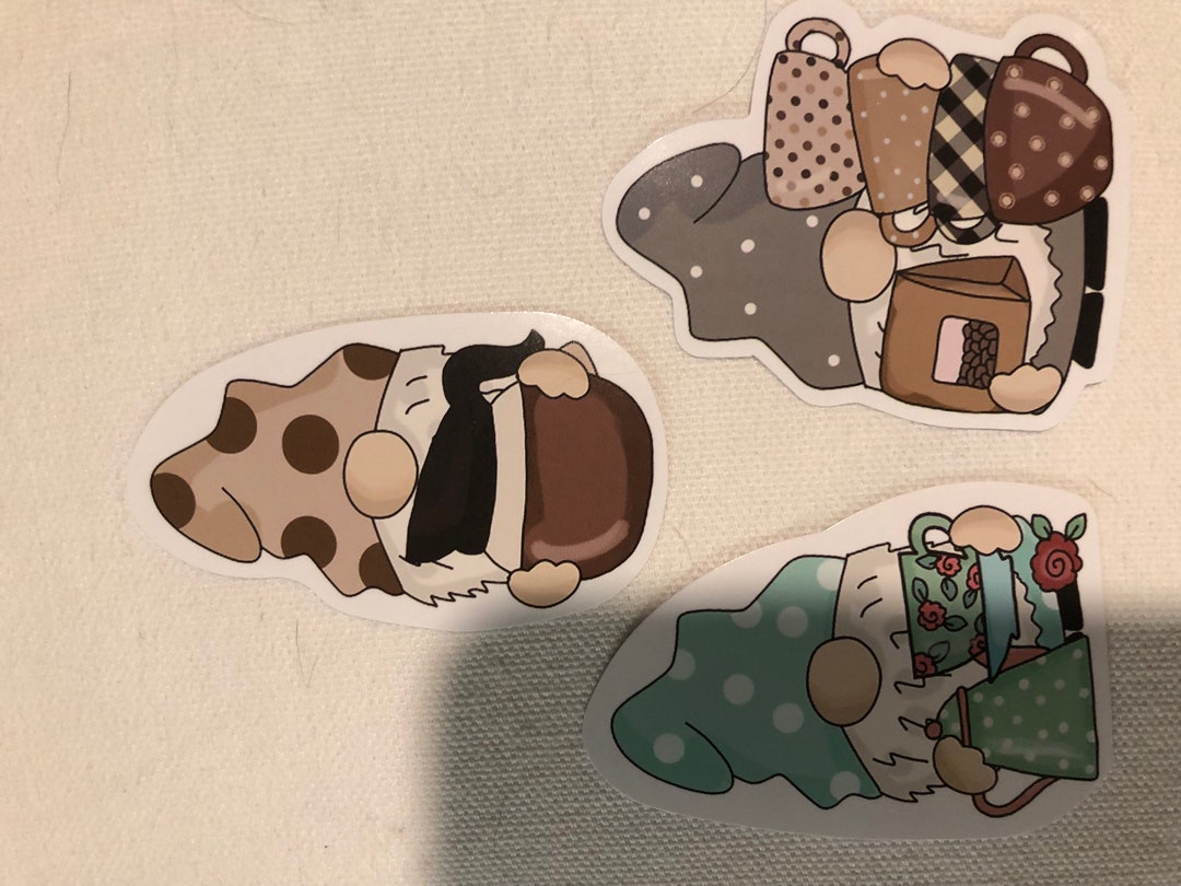 Gnome Sticker Set - Etsy