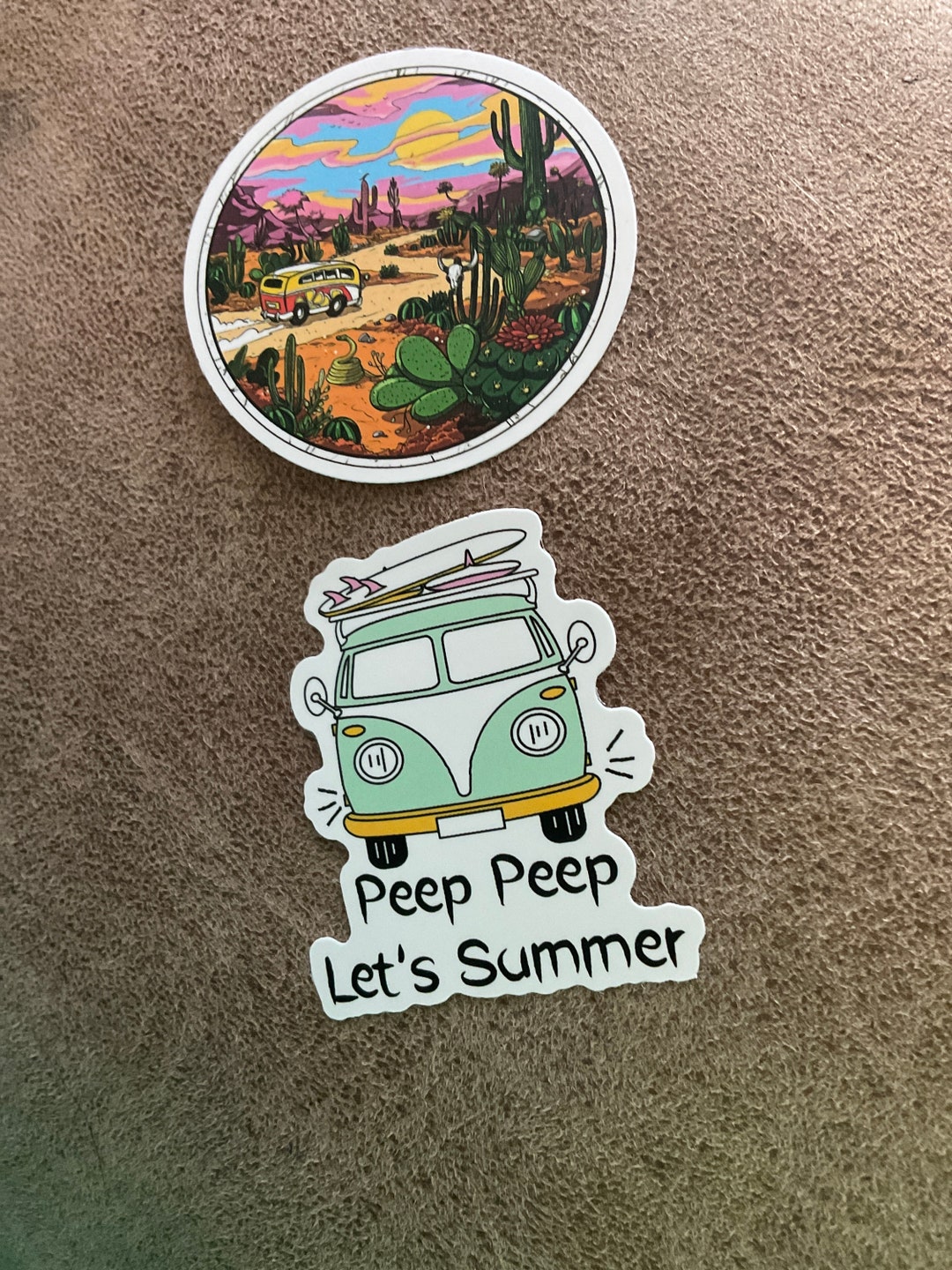 Hippie Van Stickers Set of 2 - Etsy