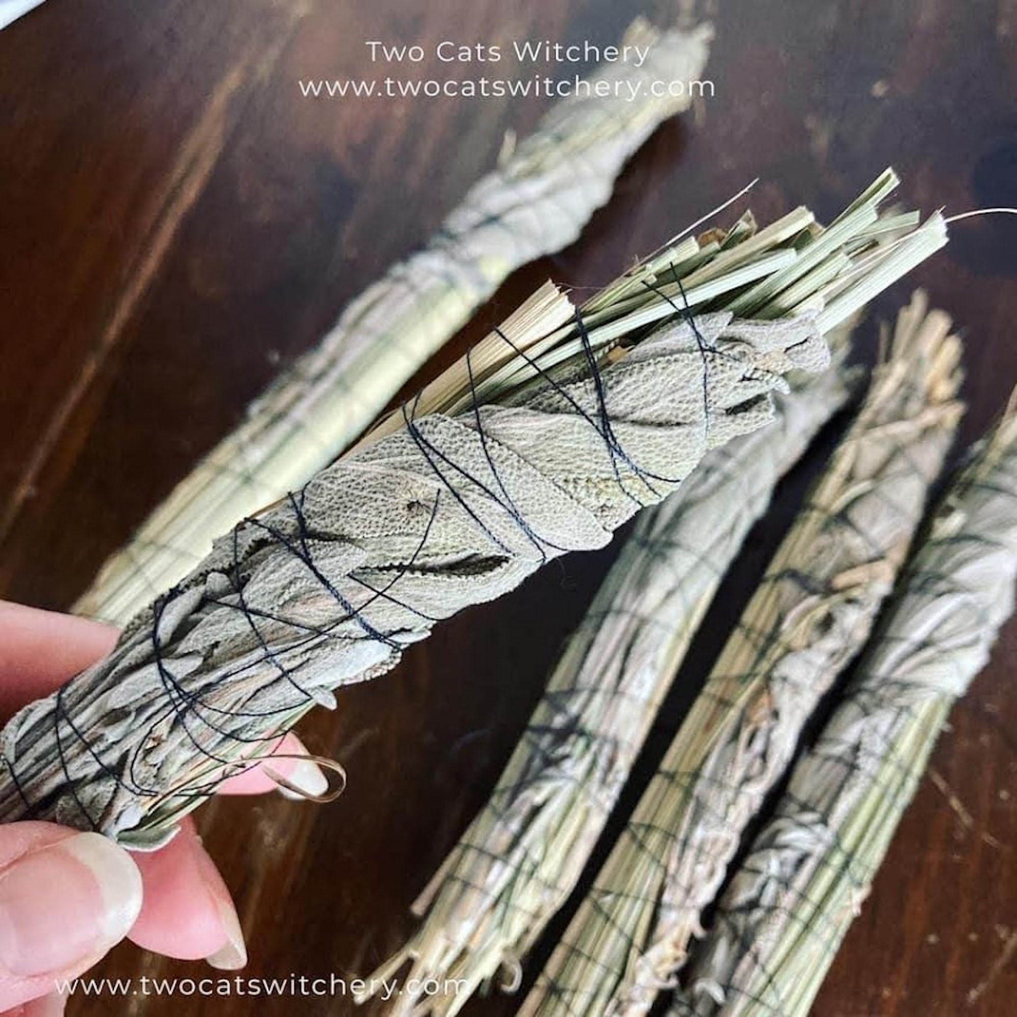 Sage Sweetgrass Energy Cleansing Bundle Smudge Stick. Banish Negativity ...