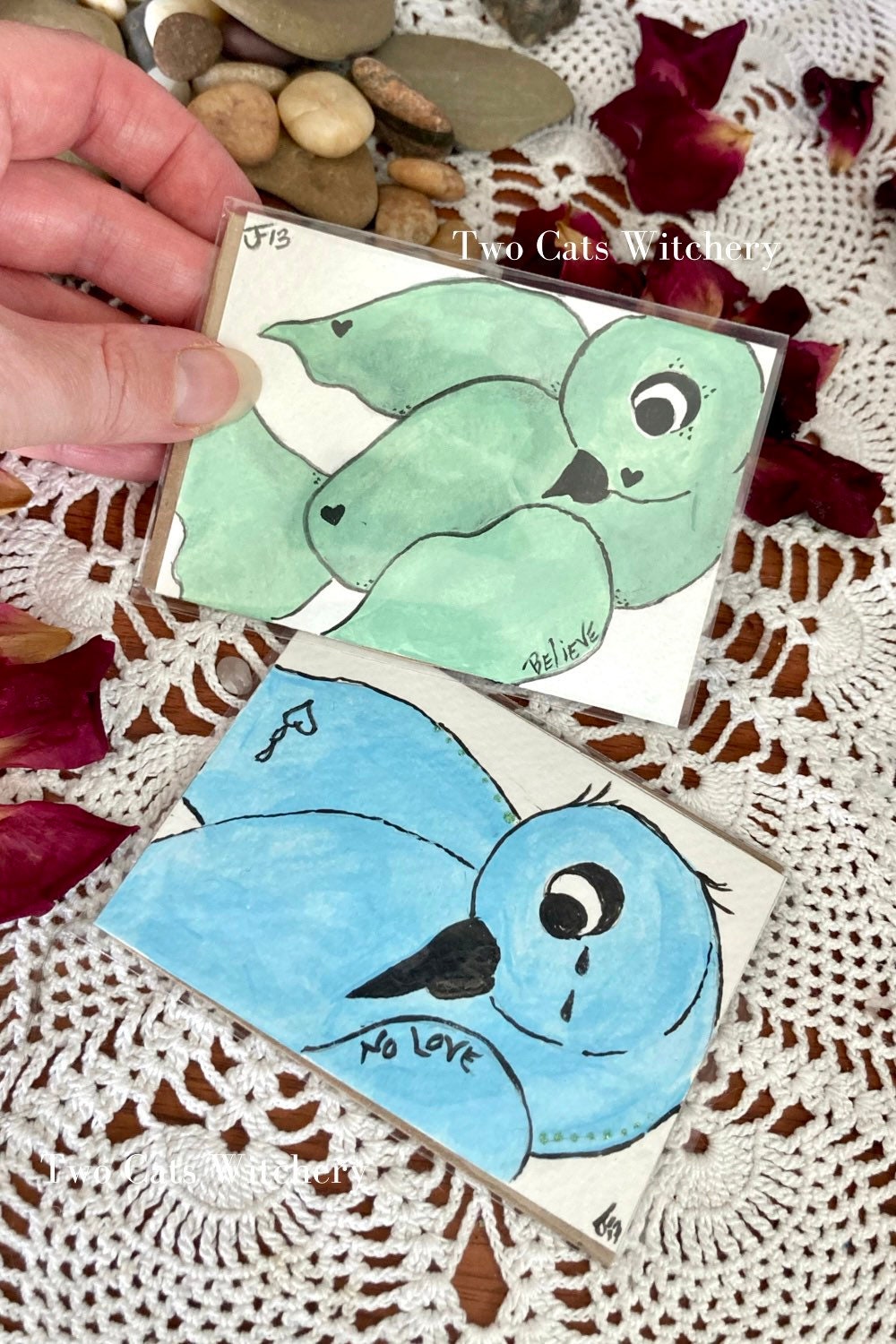 Cute Bird Paintings Mini Bird Painting Bird Wall Art - Etsy