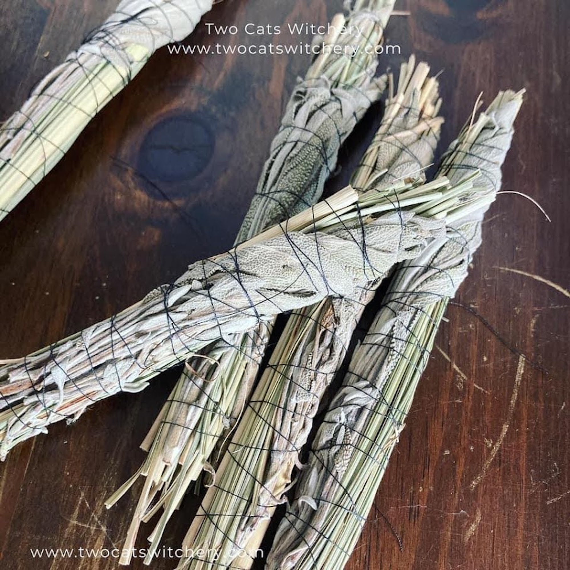 Sage Sweetgrass Energy Cleansing Bundle Smudge Stick. Banish Negativity ...