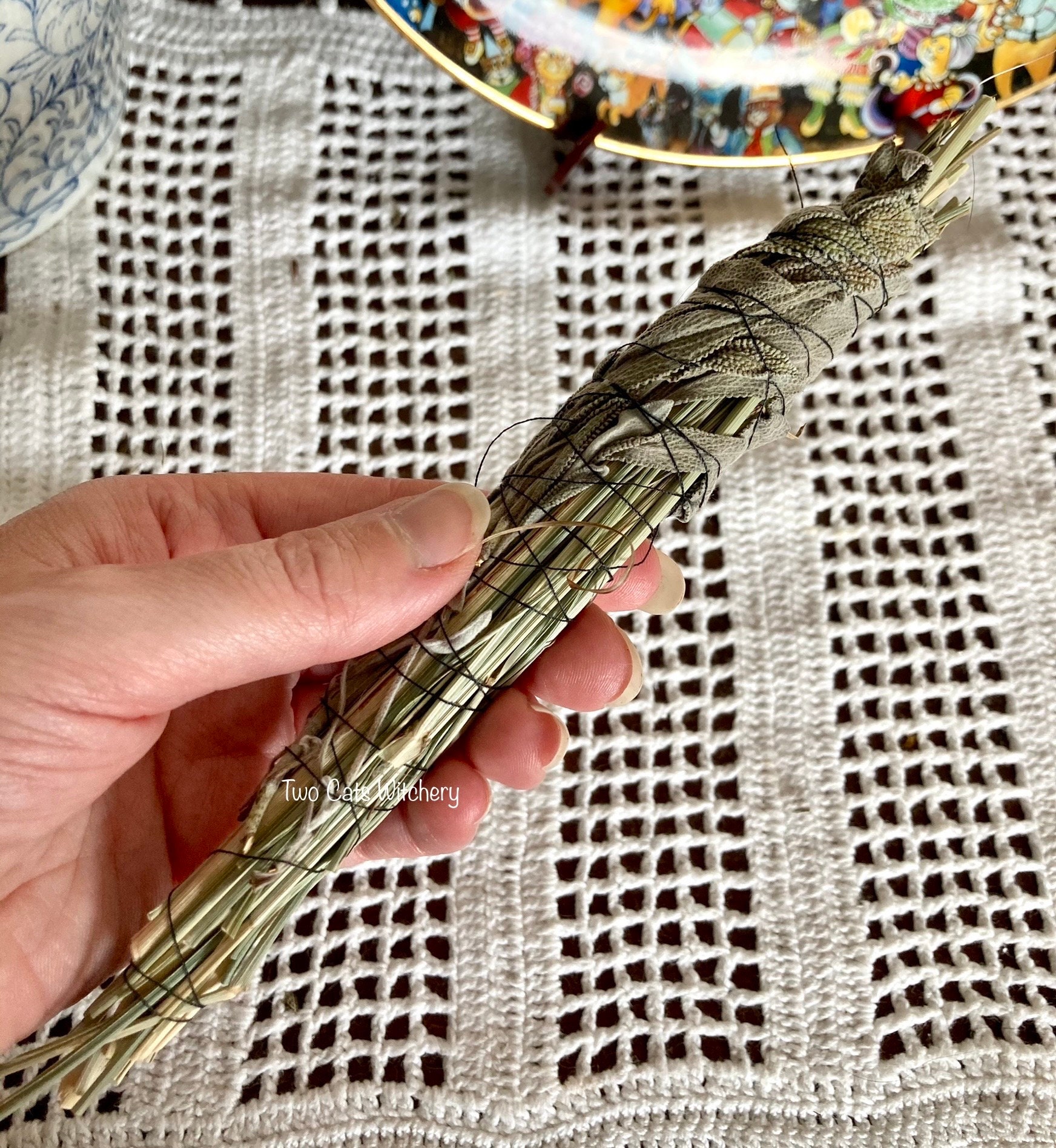 Sage Sweetgrass Energy Cleansing Bundle Smudge Stick. Banish Negativity ...