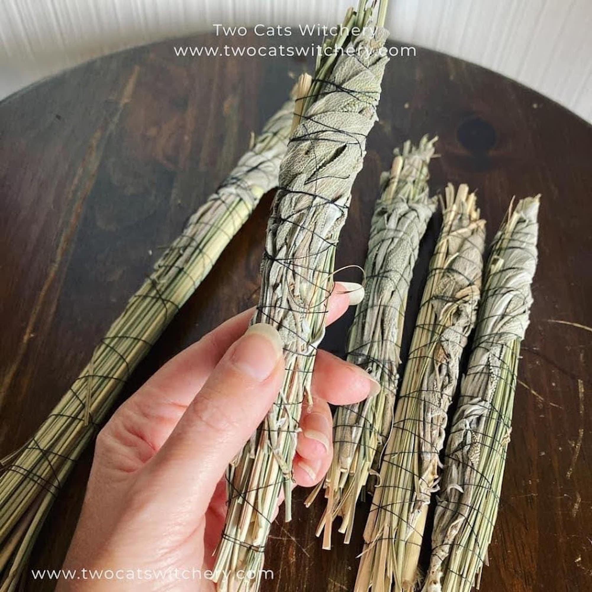 Sage Sweetgrass Energy Cleansing Bundle Smudge Stick. Banish Negativity ...
