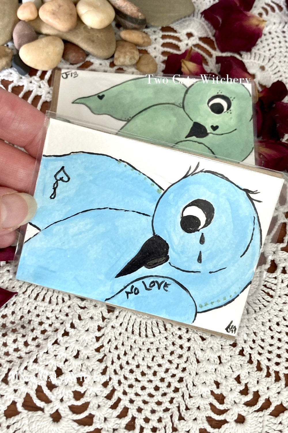 Cute Bird Paintings Mini Bird Painting Bird Wall Art - Etsy