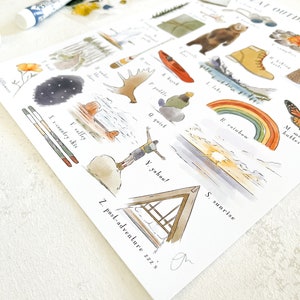 The Great Outdoors ABC Print - Etsy