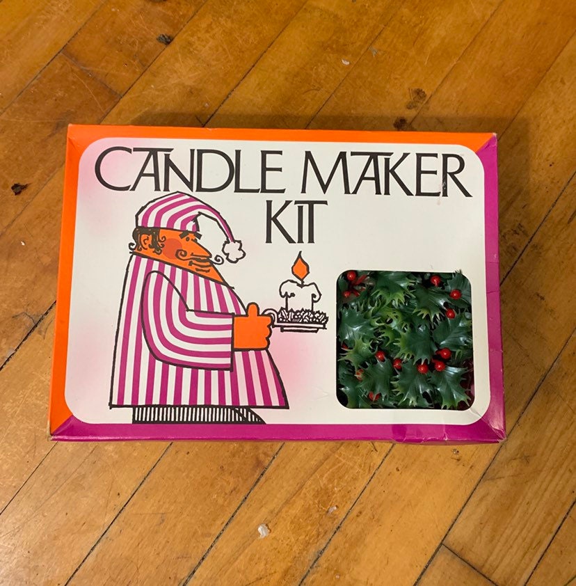 Vintage Christmas Candle Making Kit - Lamplight Products Candle Maker ...