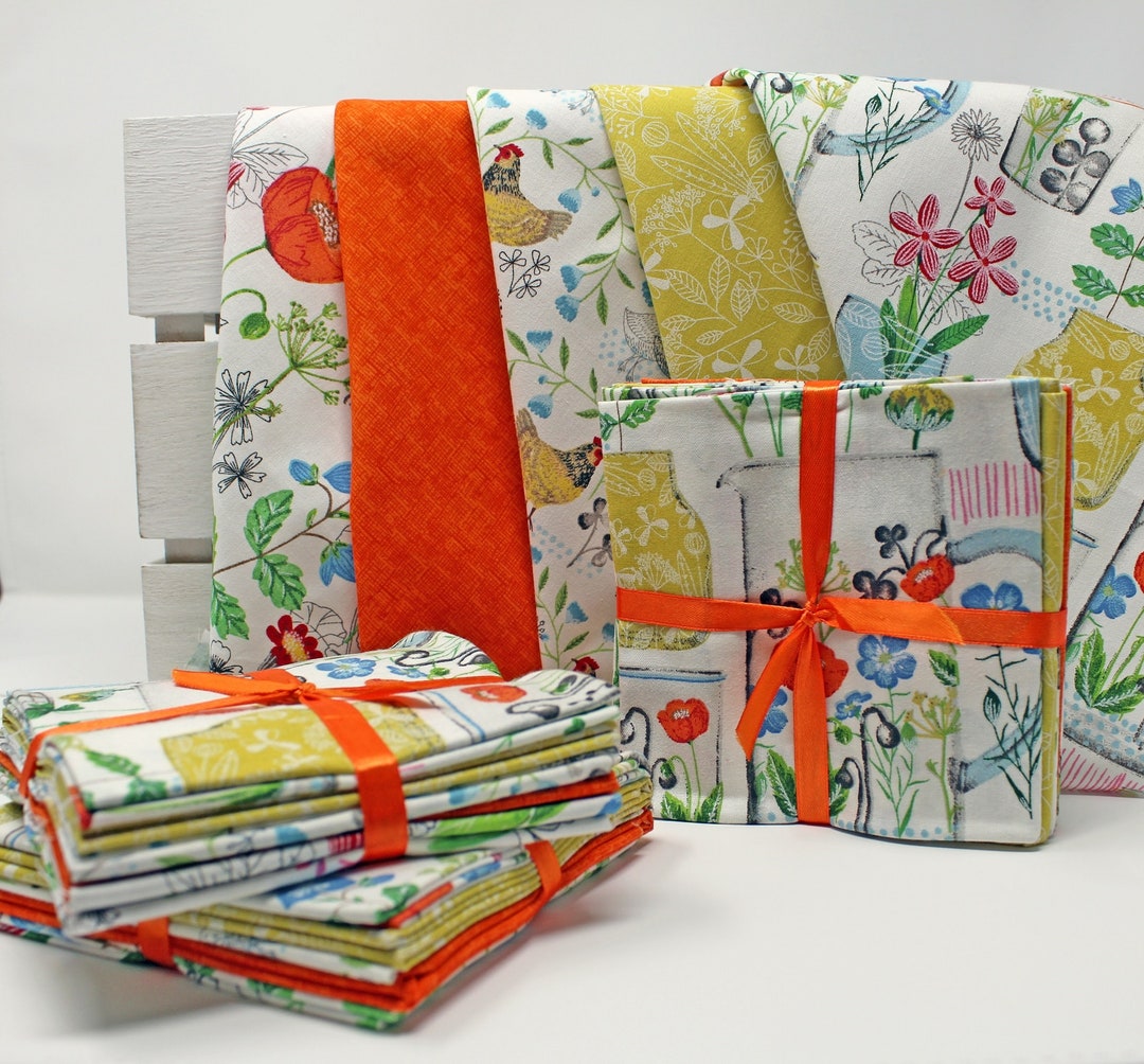 Fat Quarter Bundle - Farm Fresh, Pre-cut Quilting Fabrics - Etsy