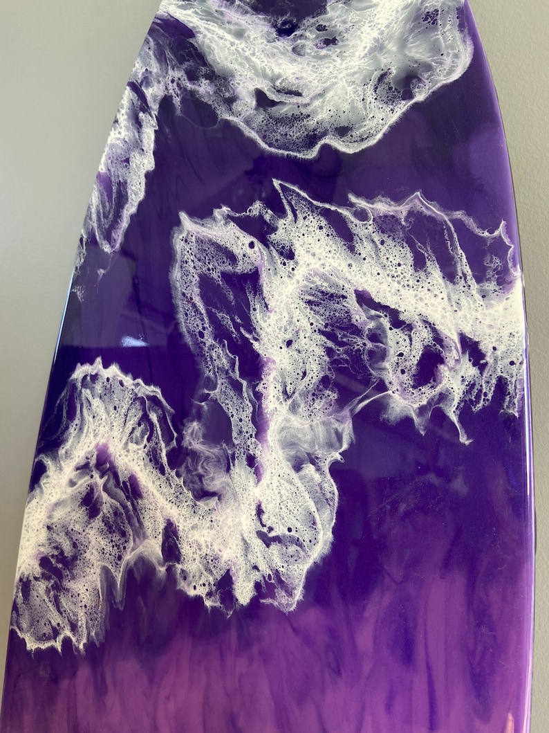 XL 3 Foot Surfboard Purple Sunset Beach Ocean Waves Inspired - Etsy