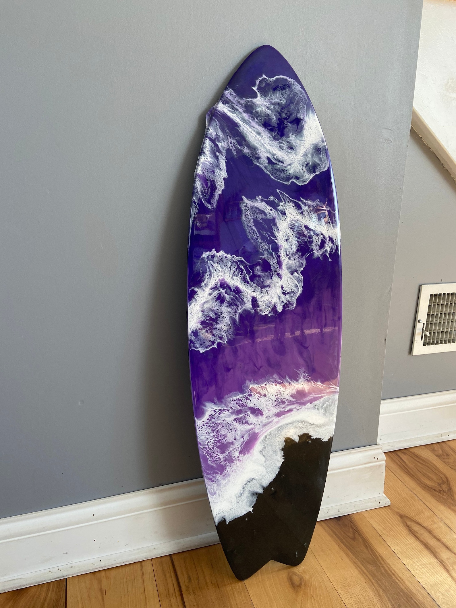 XL 3 Foot Surfboard Purple Sunset Beach Ocean Waves Inspired - Etsy