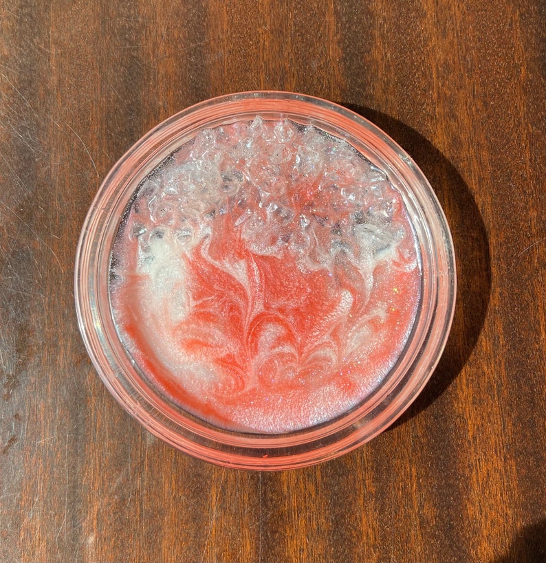 Ring Dish Geode Inspired Pink Pearl White Silver Glitter Epoxy | Etsy