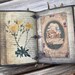 Handmade Junk Journal Butterfly Flowers Girl Vintage Pocket Ephemera ...