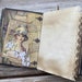 Handmade Junk Journal Butterfly Flowers Girl Vintage Pocket Ephemera ...