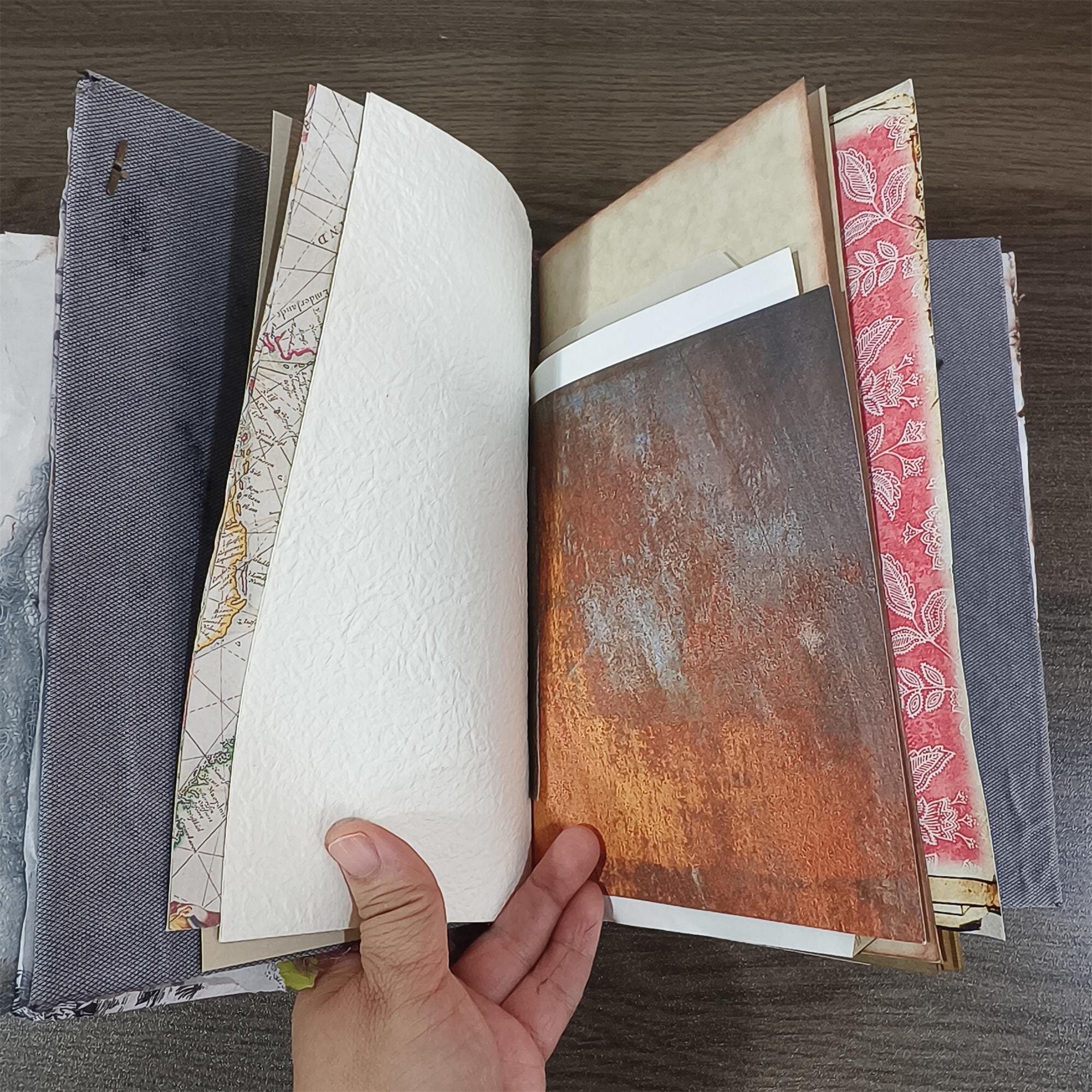 Unique Handmade Junk Journal Dairy Notebook,a Vintage-inspired ...