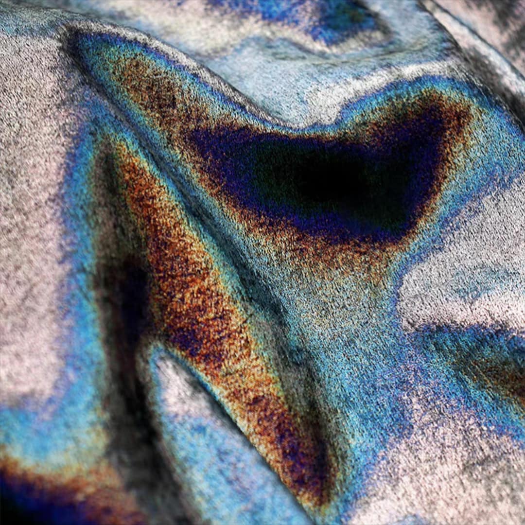 DDP | Dark Gothic Holographic Laser Fabric With 水光 Gloss Iridescent ...