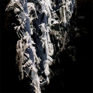 Violent Deconstructivist Art Brushed 3D Distressed Texture With Tassels ...