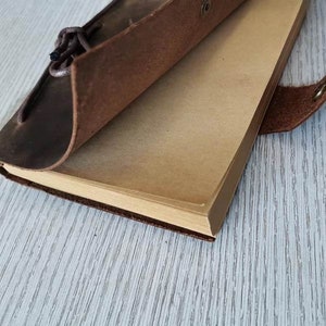 Genuine Cowhide Leather Hand Stitching Journal Vintage Brown Leather ...