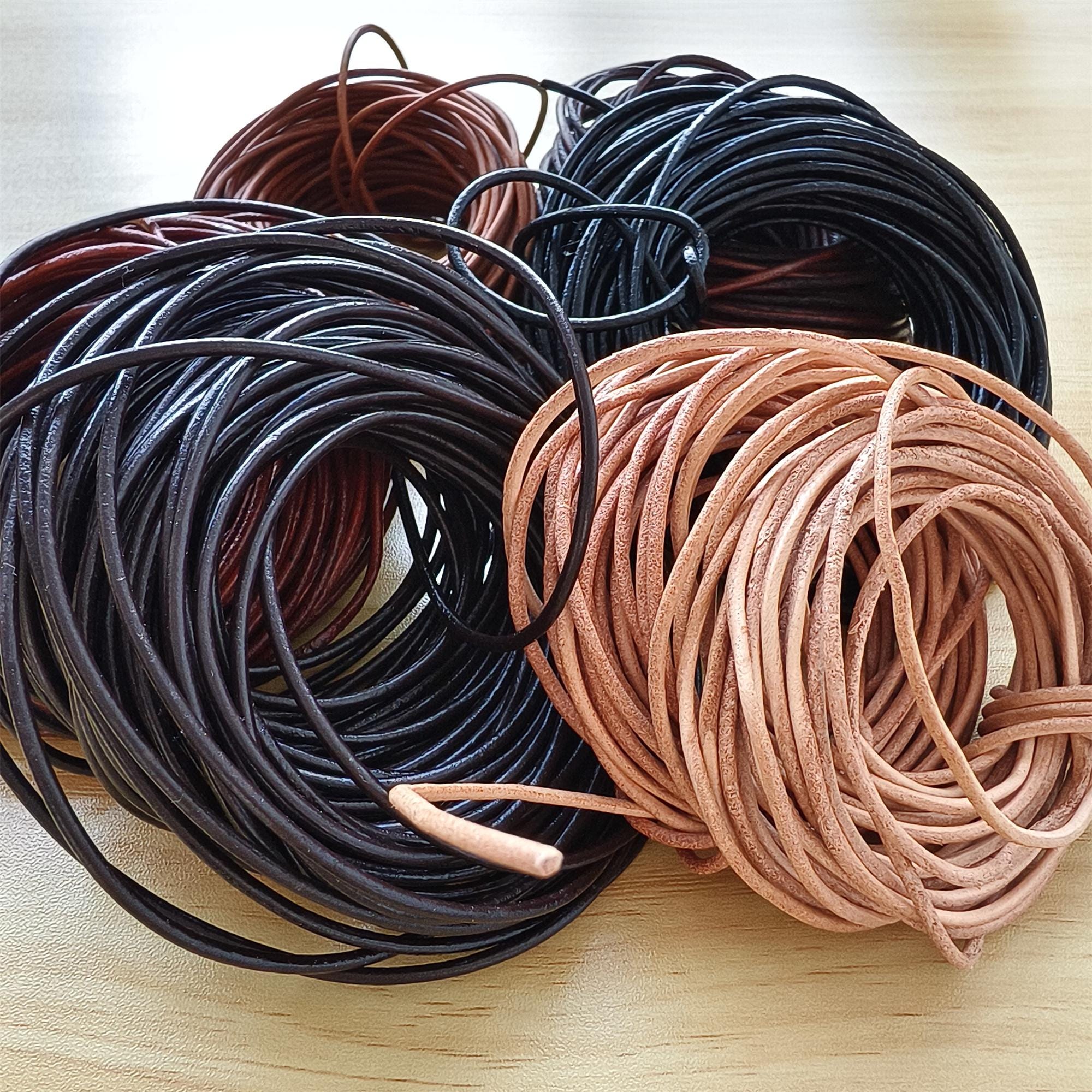DDP | Multi Colors Eco-friendly Real Cowhide Leather String Cord for ...