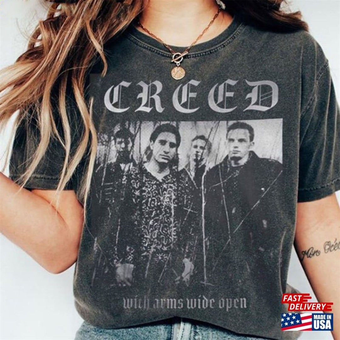Vintage Creed 2024 Tour Summer of 99 Tour Shirt Creed Band Fan Shirt ...