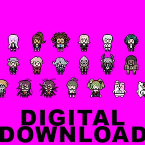 Ultimate Despair 8-bit Perler Sprites - Etsy