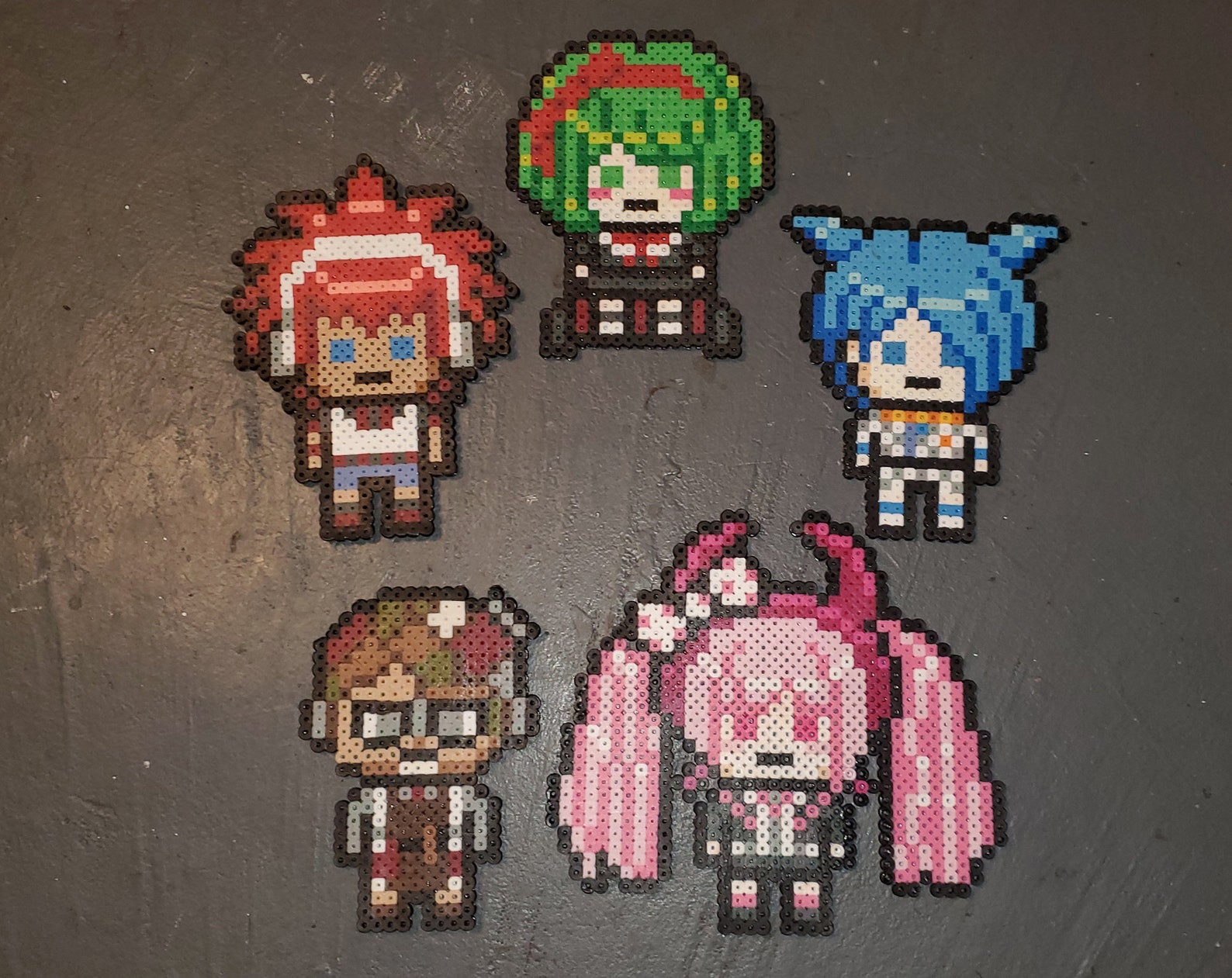 Danganronpa Ultra Despair Girls 8 Bit Perler Sprites Etsy