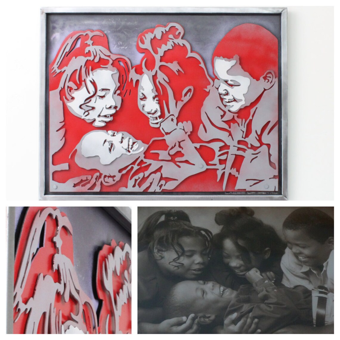 Custom Metal Portrait 3D Art - Etsy