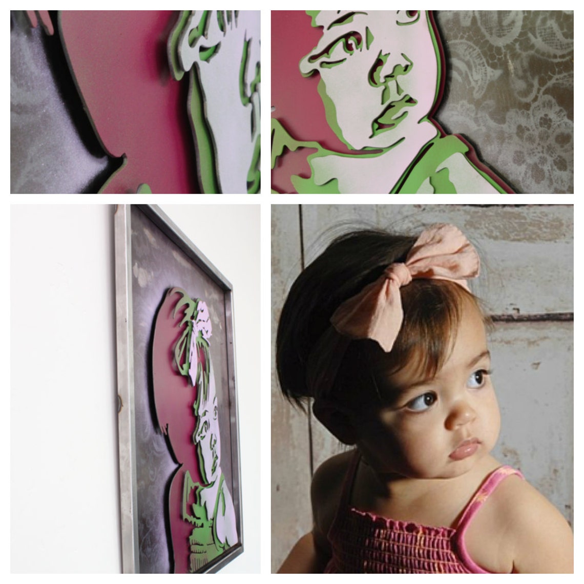 Custom Metal Portrait 3D Art - Etsy