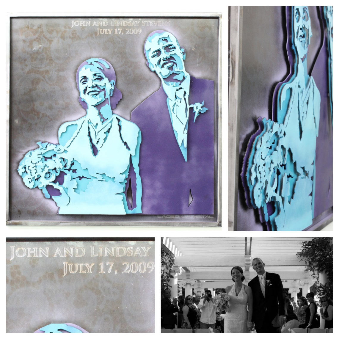 Custom Metal Portrait 3D Art - Etsy