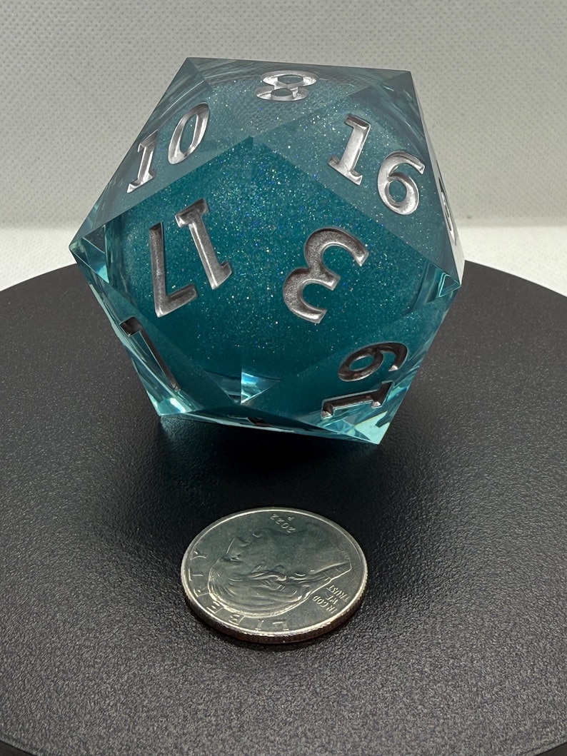Let It Go Frozen - 55mm Sharp Sided Liquid Core D20 Die - Etsy