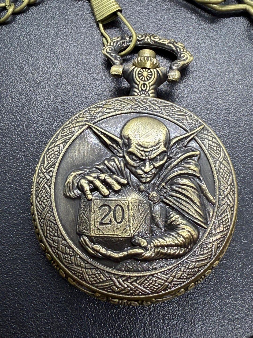Greedy Goblin - Metal Hollow Pocket Watch W/mini 7 Piece Polyhedral ...