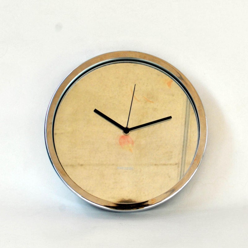 Mirrored Wall Clock - Etsy